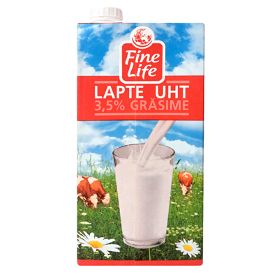 Lapte UHT 3.5% Grăsime Fine Life - 1 L | Walfresh – walfresh